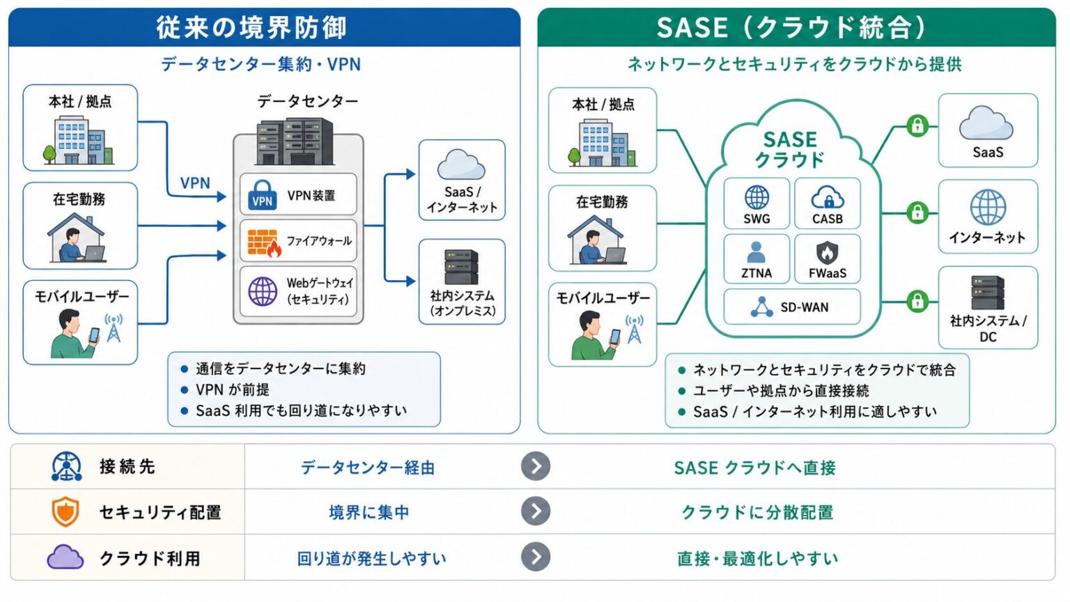 SASE とは｜SSE や ZTNA との違いと構成要素のポイント | MY TECH BLOG